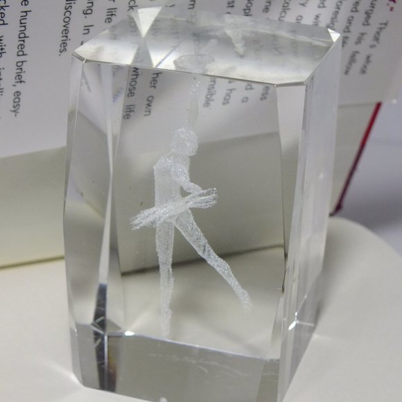 Office | Glass Paperweight Ballet Dancer | Poshmark